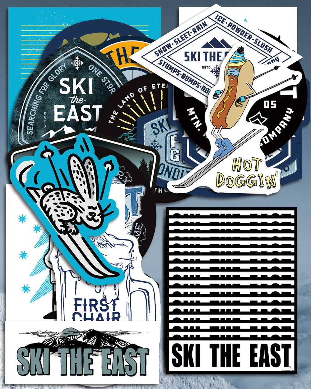 Graphic Sticker Mega Pack – Ski The East