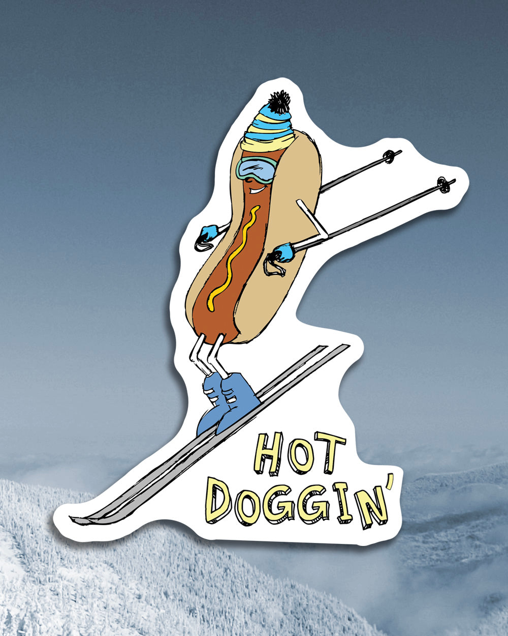 Graphic Sticker Pack - Hot Doggin' – Ski The East