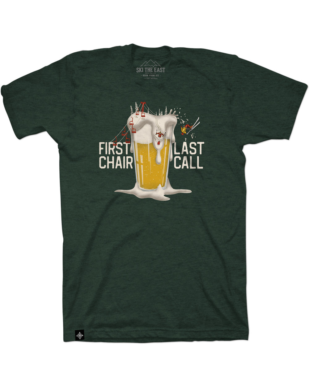 First Chair Last Call Tee - Dark Forest – Ski The East