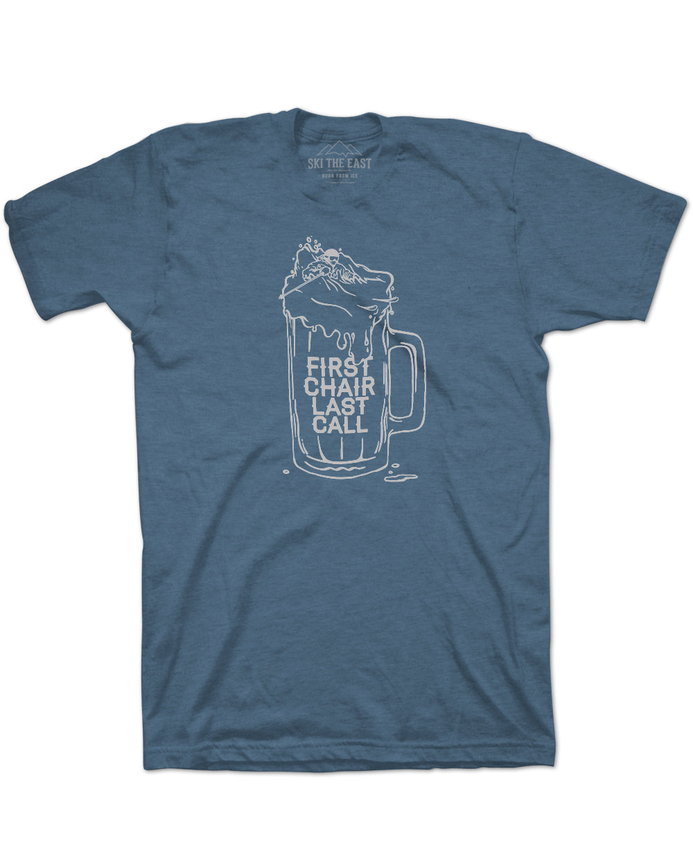 First Chair Last Call Tee - Indigo – Ski The East