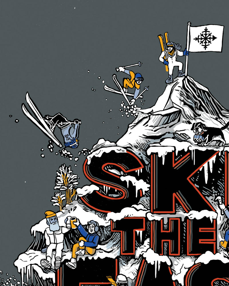 Limited Edition Print - Mt. Shred - Ski The East