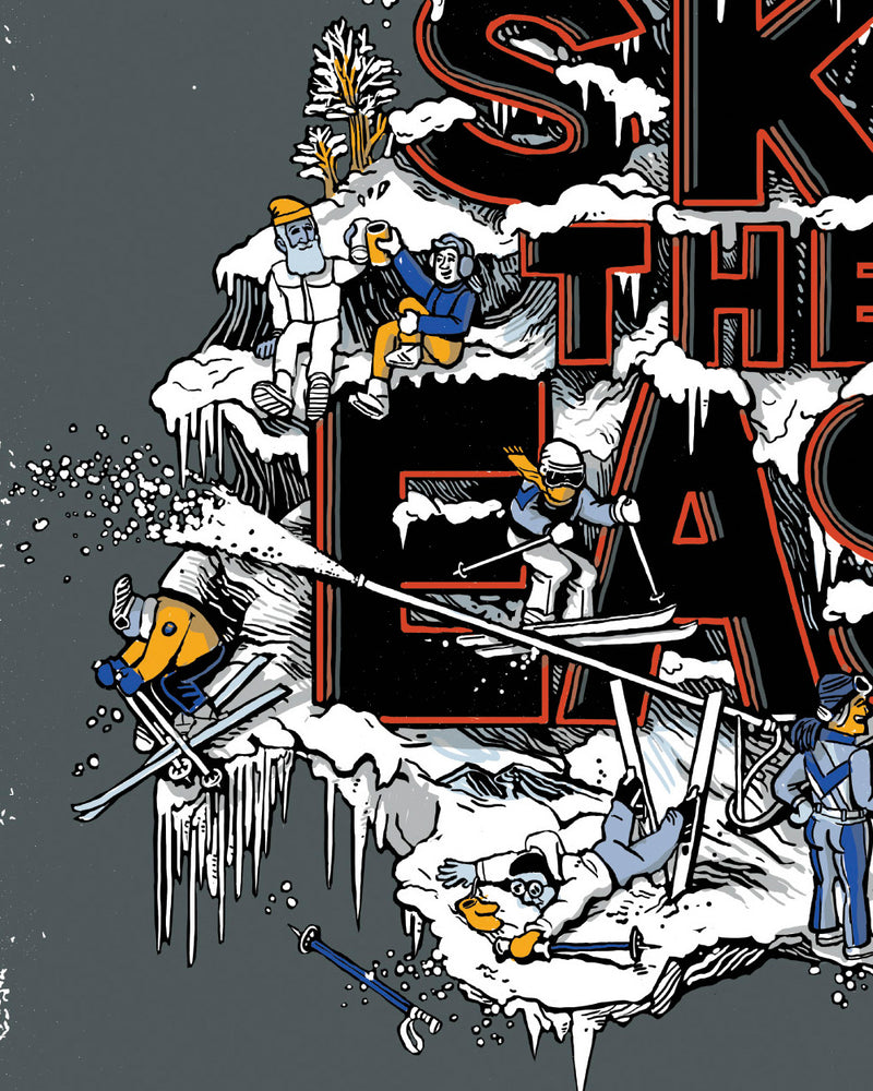 Limited Edition Print - Mt. Shred - Ski The East