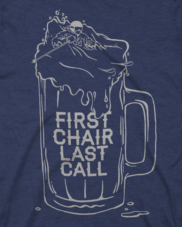 First Chair Last Call Tee - Navy - Ski The East