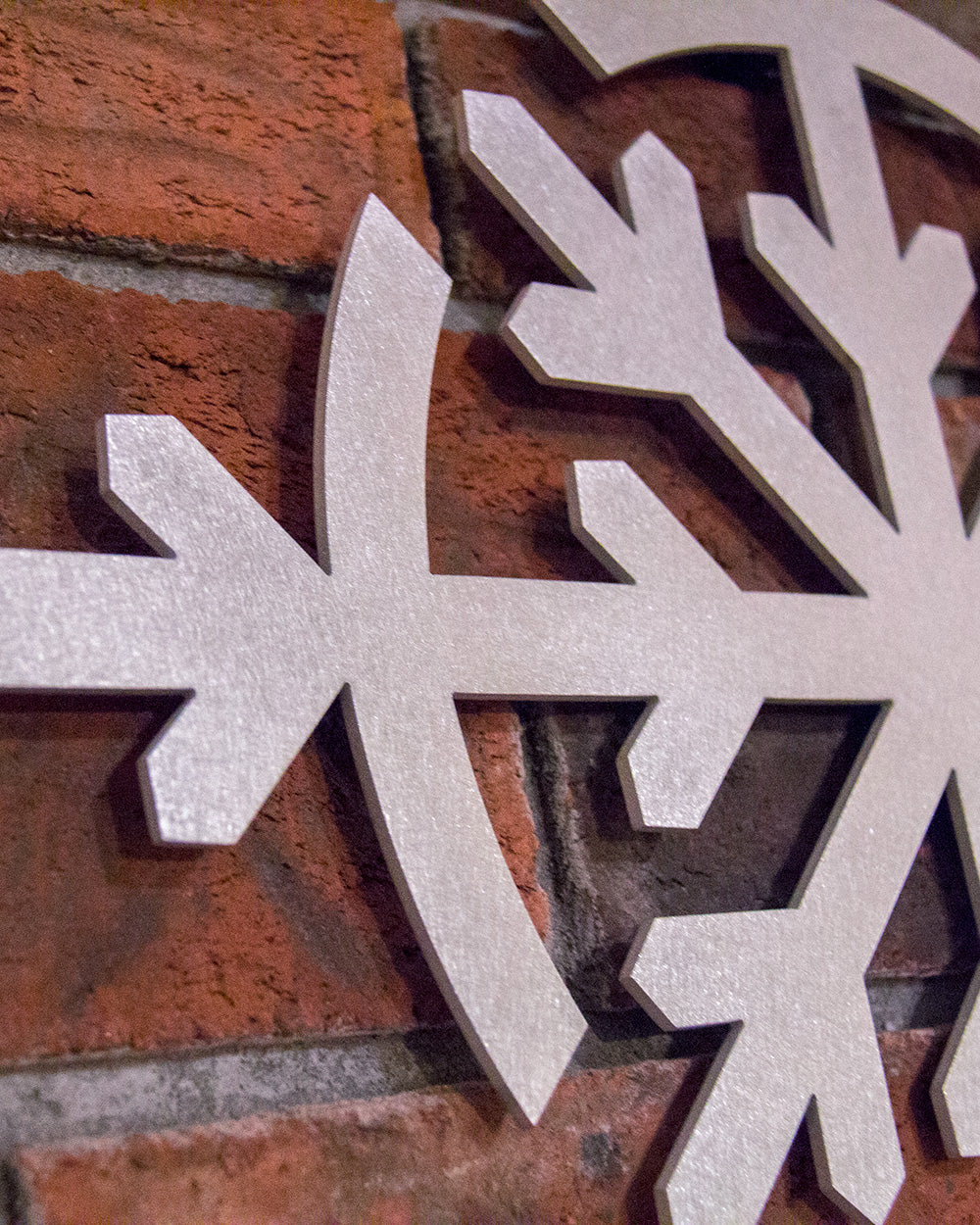 Flake Metal Wall Sculpture - Sanded - Ski The East