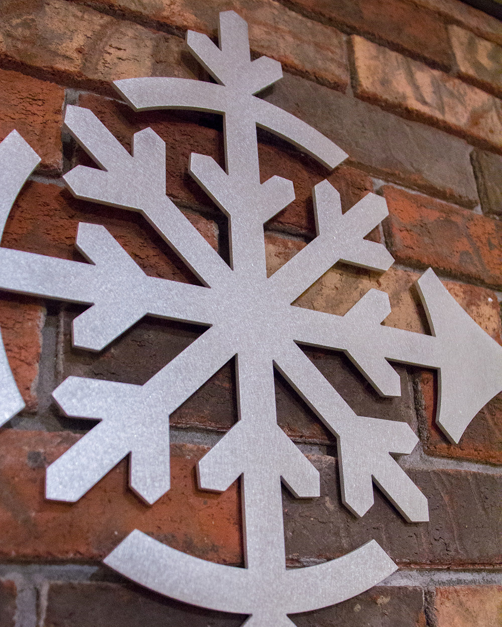 Flake Metal Wall Sculpture - Sanded - Ski The East